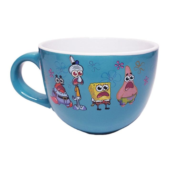 Silver Buffalo Nickelodeon SpongeBob SquarePants Ceramic Soup Mug 24oz ...