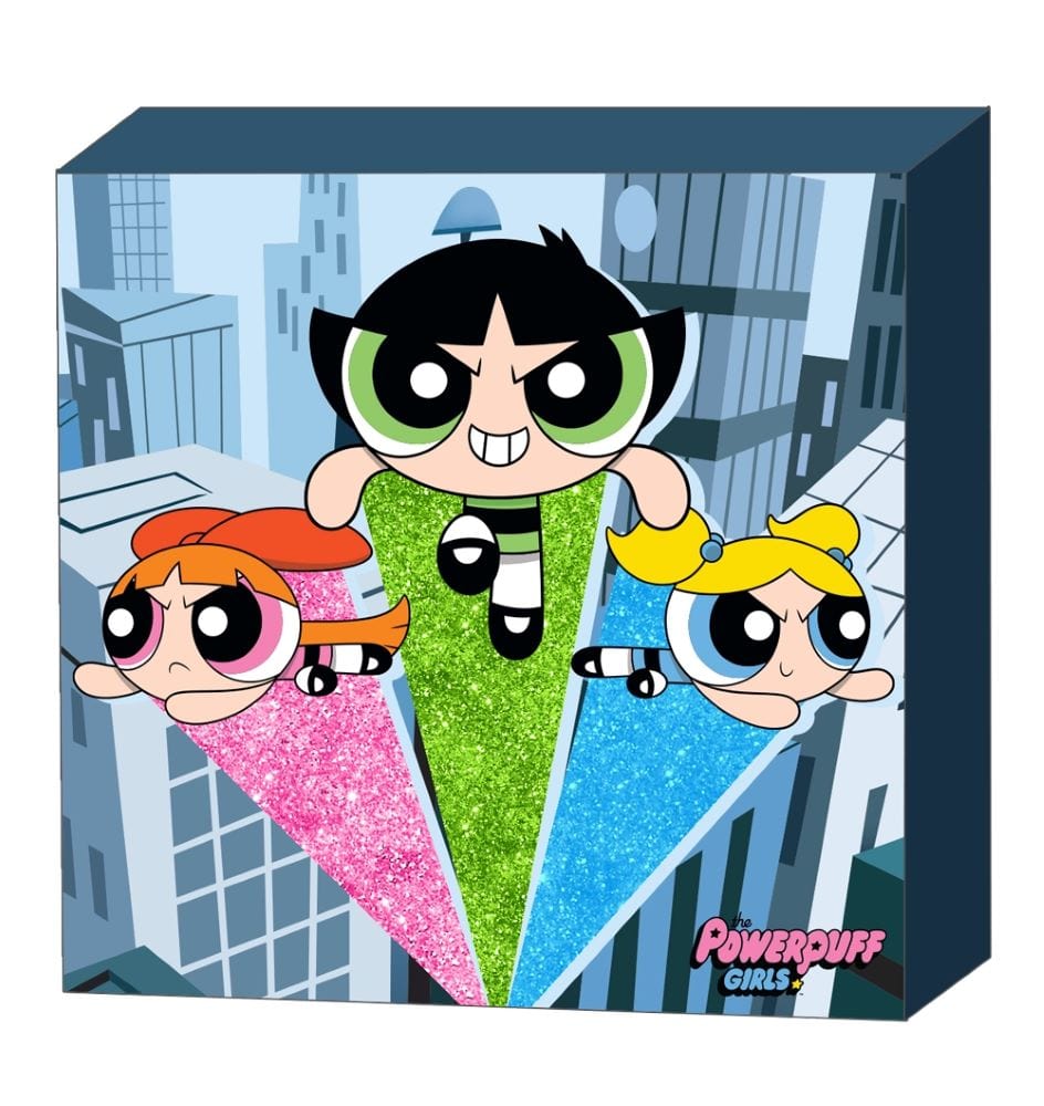 Silver Buffalo Cartoon Network Powerpuff Girls Trio Glitter MDF Box ...